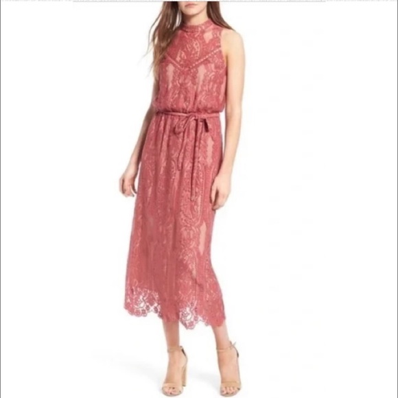 Wayf | Dresses | Wayf Portrait Lace Midi Dress Medium | Poshmark